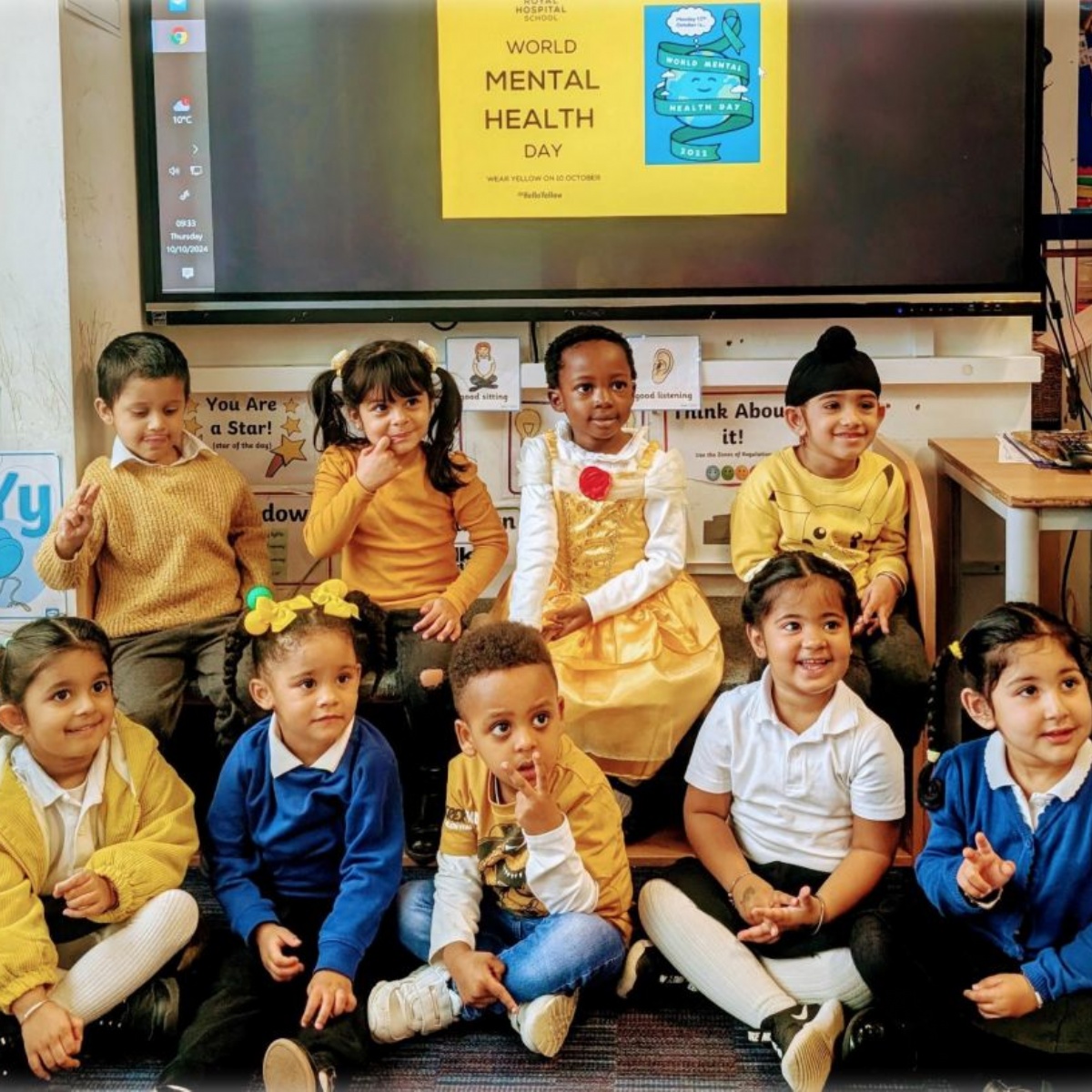 Brookside Primary - Hello Yellow – World Mental Health Day